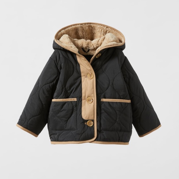 Zara | Jackets & Coats | Zara Padded Fleece Jacket | Poshmark